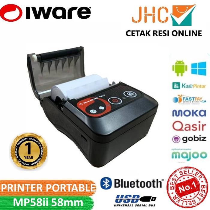 Jual PRINTER IWARE THERMAL BLUETOOTH 58mm - MP58ii / MP58 ii / MP 58ii - Kota Medan - JunHua ...