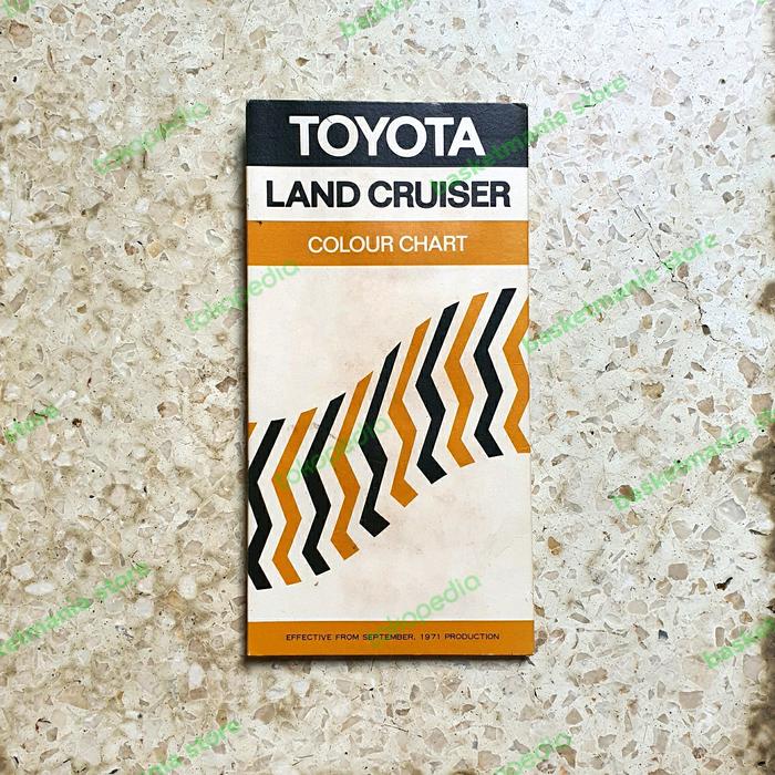 Jual toyota land cruiser colour chart fj40 brosur flyer iklan jadul ...