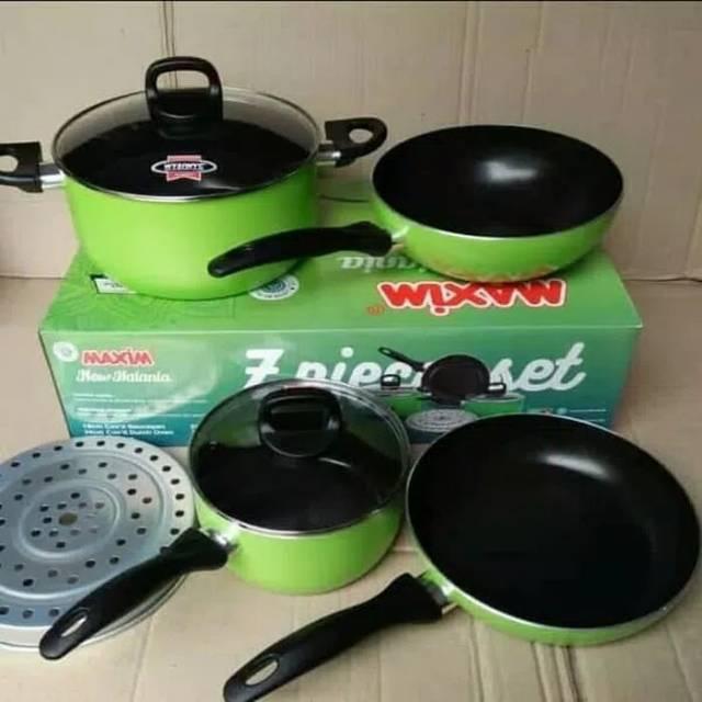 Jual Panci Set Teflon Maxim New Halania Set 7 Piece Set Di Seller ...