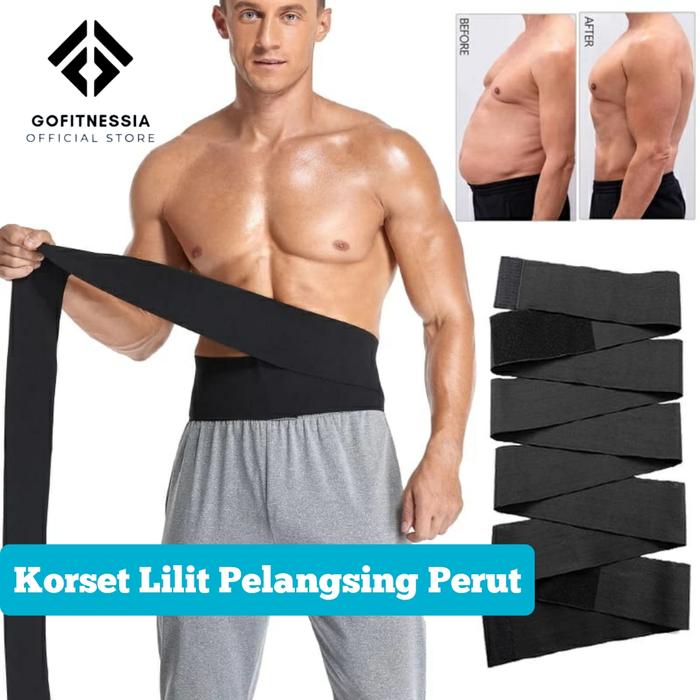 Jual KORSET OLAHRAGA PRIA PEMBENTUK OTOT PERUT SIXPACK SABUK GYM ...