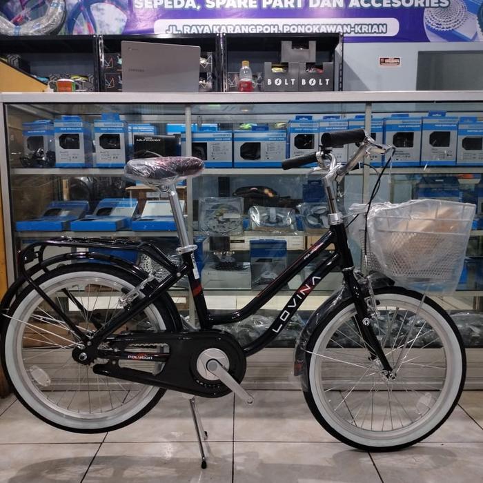 Jual Sepeda Polygon Lovina 20 inchi sepeda mini anak perempuan - Merah ...