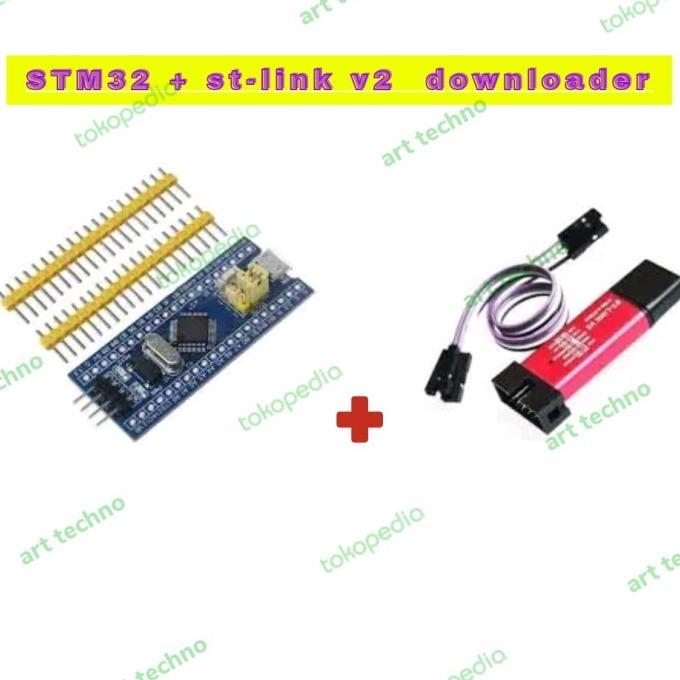 Jual set bundling stm32 + st-link v2 STM32F103C6T8 stm-32 (SKU AT ...