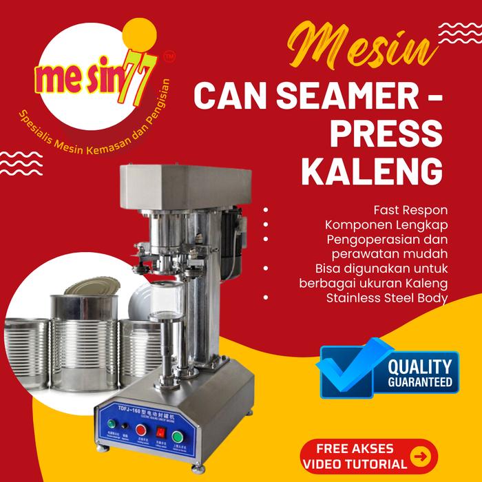 Jual Stainless Can Seamer - Mesin Press Penutup Kaleng Industrial Grade - Kab. Malang - Mesin 77 ...
