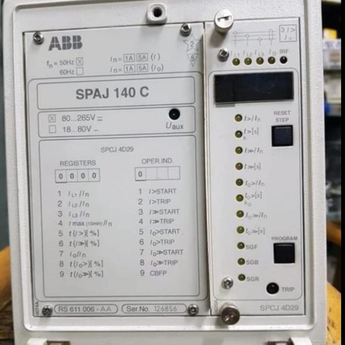Jual OVER CURRENT AND EARTH FAULT RELAY ABB SPAJ140 C . ABB spaj 140 c ...