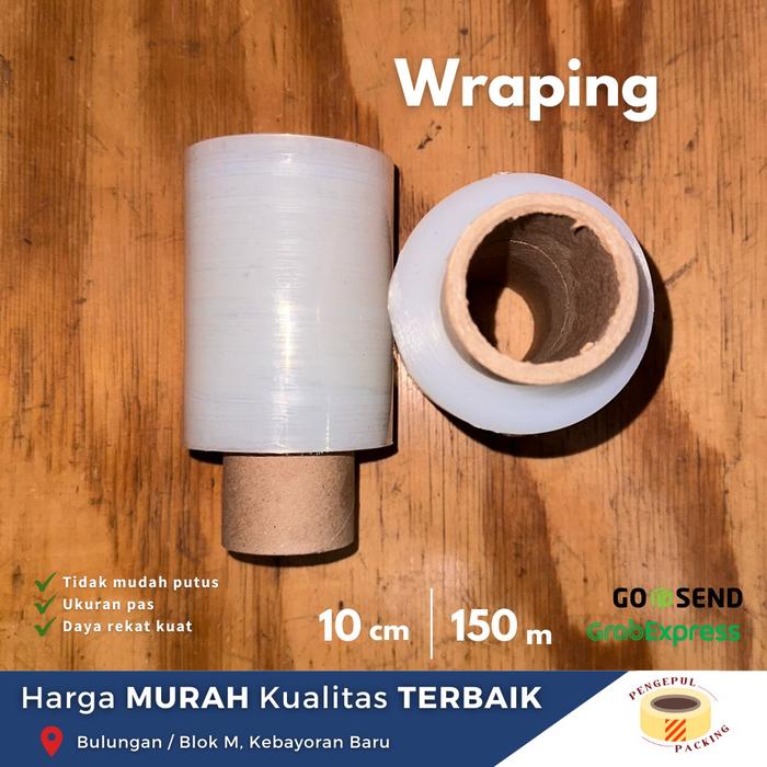 Jual Plastik Wrap Bening 10cm x 150m /Wrapping/Wraping/Stretch Film ...