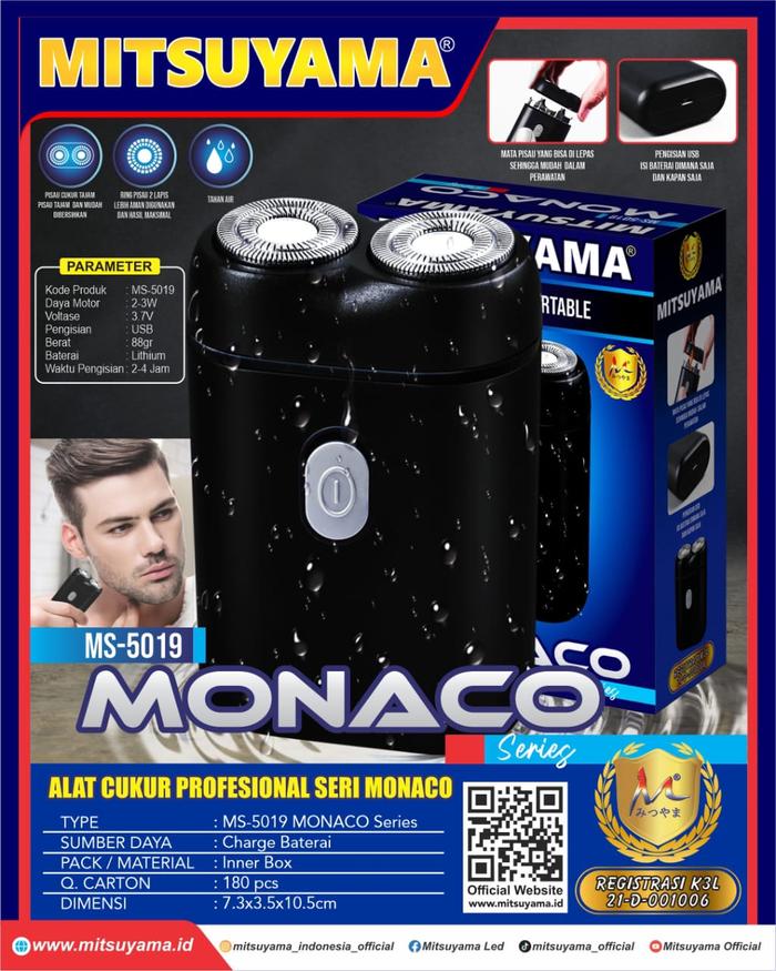 Jual Monaco MS-5019 Alat Cukur Jenggot kumis Mitsuyama Alat shaver ...