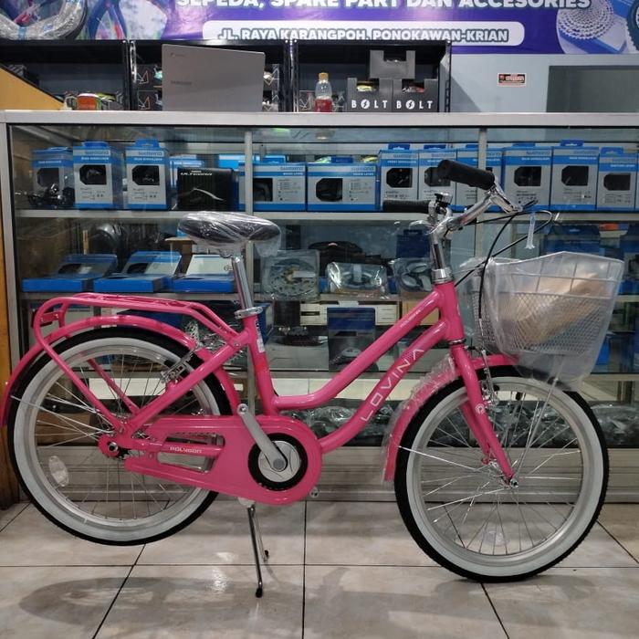 Jual Sepeda Polygon Lovina 20 inchi sepeda mini anak perempuan - Merah ...