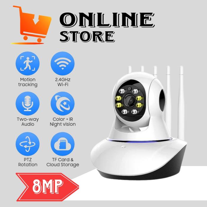 Jual IP Camera TERBARU CCTV Wifi | IPCAM WIRELESS 5 Antena YY/Yoose - Jakarta Utara - ONLINE ...
