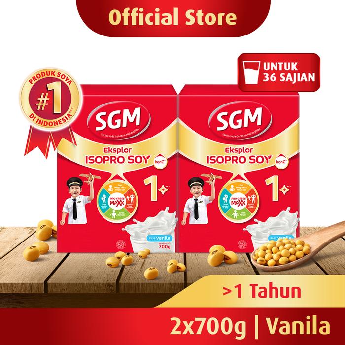 Promo Paket 2 - SGM Eksplor ISOPRO SOY 1+ Vanila Susu Pertumbuhan 700g - Jakarta Timur - SGM ...