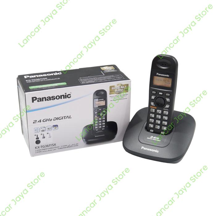 Jual Telephone Whirless Cordless Phone Panasonic KX-TG3611 Black - Jakarta Barat - Lancar Jaya ...