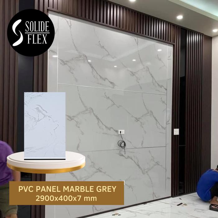 Jual PVC Wall Panel Motif Marble Gray 2900 x 400 x 7 mm - Kota Bekasi ...