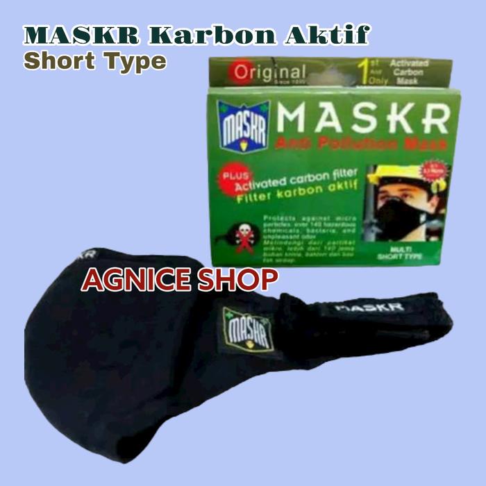 Jual ORIGINAL Masker Karbon Aktif MASKR Short Pendek Safety Motor Biker ...