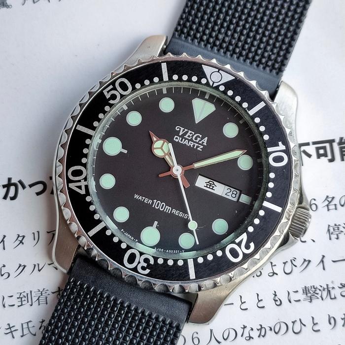 Jual Vintage JDM Citizen Vega Quartz Submarine not seiko diver mod ...