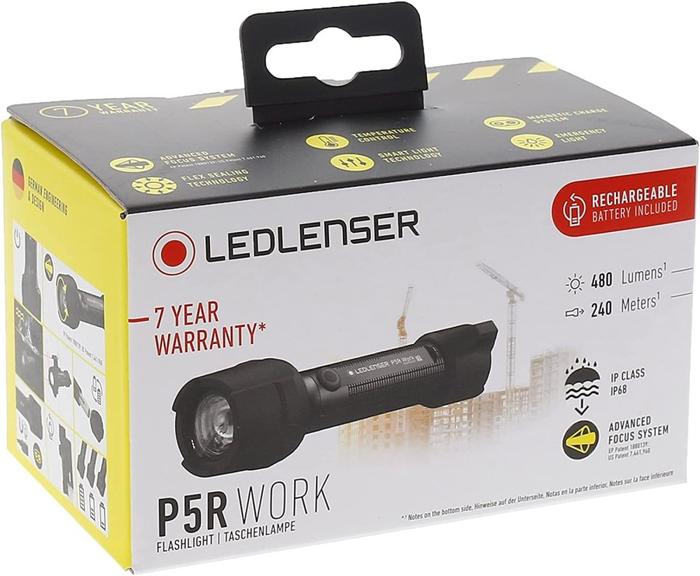 Jual Ledlenser P5R Work - Rechargeable LED Torch Super Bright 480 ...