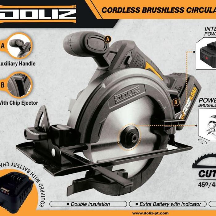 Jual BRUSHLESS CORDLESS CIRCULAR SAW 20V BD165 Heavy Duty - Jakarta ...