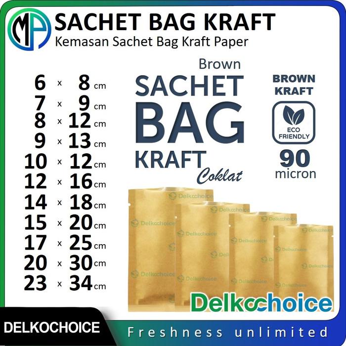 Jual Plastik Sachet Saset Kraft Craft Paper / Kemasan Kertas Snack dan ...