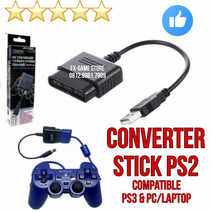 Jual Konverter adaptor converter stick stik PS2 Playstation 2 to USB ...