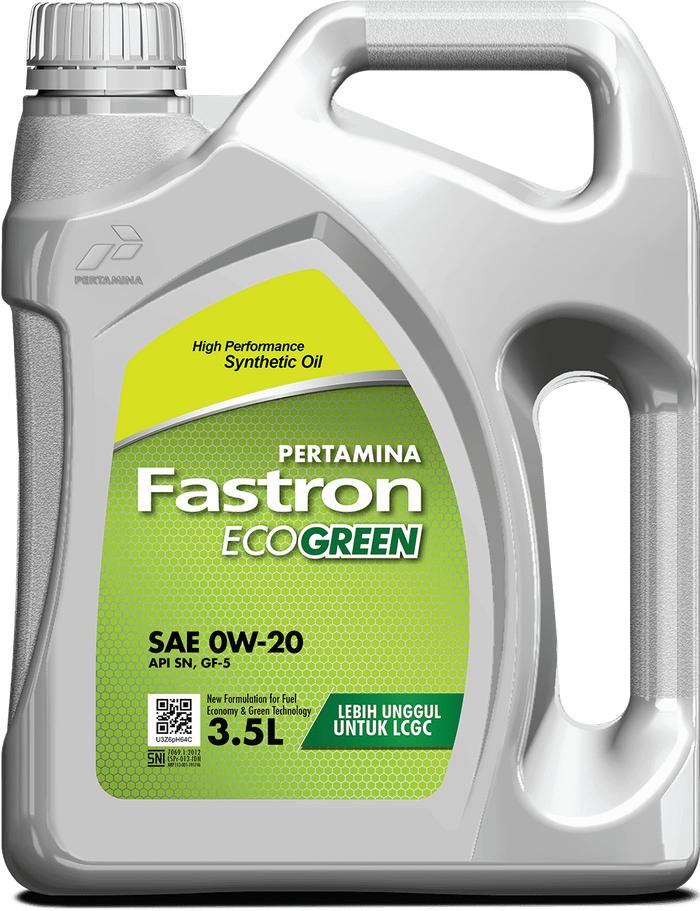 Jual Oli Pertamina FASTRON ECOGREEN 0W-20 API SN, 3,5 Liter - Kab ...