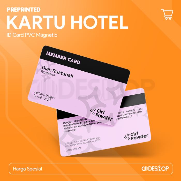 Jual Cetak Kartu Anggota Magnetic Member Card PVC Preprinted 2 Sisi ...