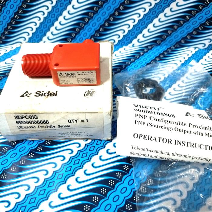Jual ULTRASONIC PROXIMITY SENSOR SIDEL SIDPC01Q 0000108868 sidel sensor ...