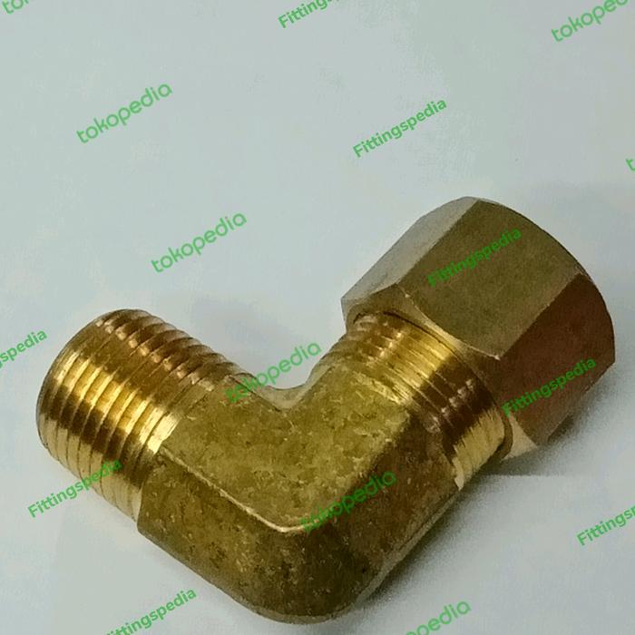 Jual Fitting Male Elbow OD 16mm X 1/2" BSP Brass - Jakarta Barat - Fittingspedia | Tokopedia