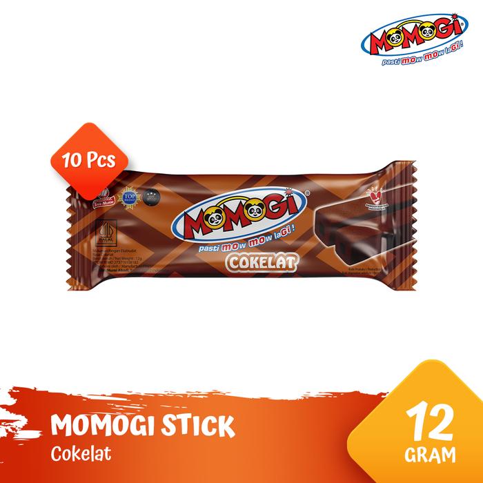 Jual Momogi Stick Snack Makanan Ringan 12gr - Coklat [1 Box @ 10 Pcs ...