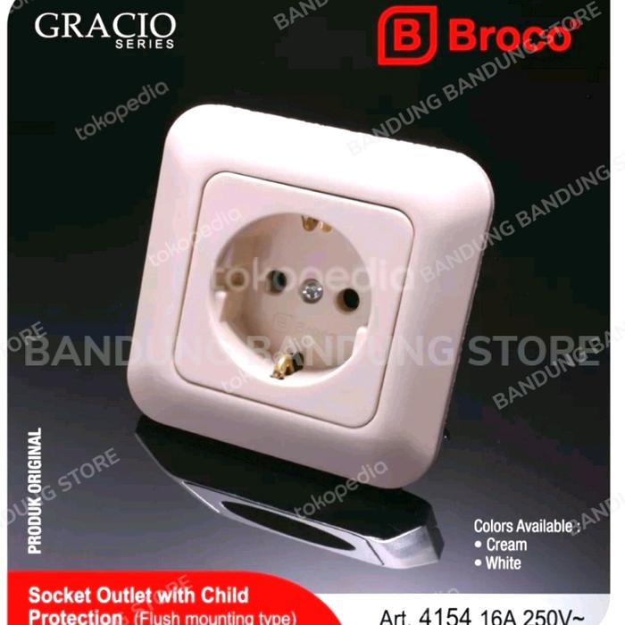 Jual BROCO 4151 16A STOPKONTAK STOP KONTAK IB GRACIO SOCKET OUTLET ...