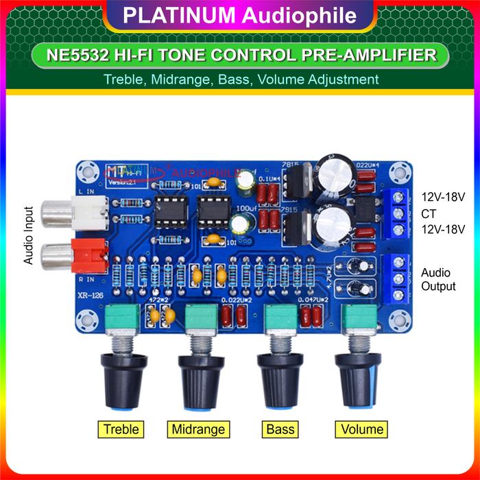 Jual Stereo Tone Control Modul Ne5532 Hifi Pre Amplifier Preamp Xh M164 ...