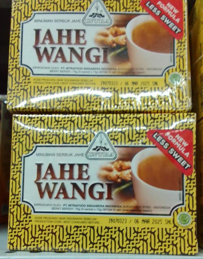 Jual JAHE WANGI Isi 5 Sachet | MINUMAN JAHE WANGI LESS SUGAR RENDAH ...