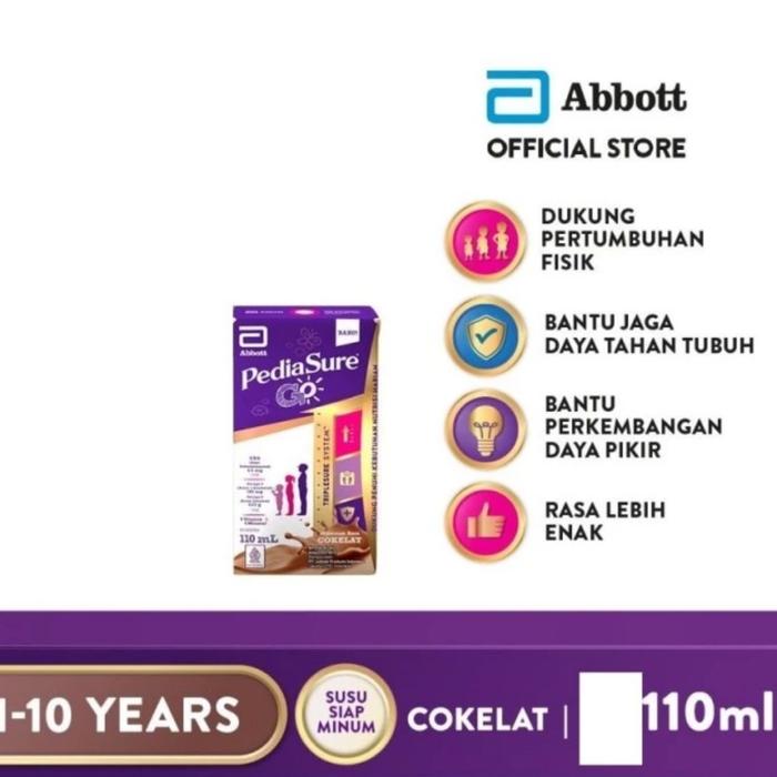 Jual Pediasure Go Cokelat Susu UHT 110 mL - Kab. Tangerang - Glowing Mom | Tokopedia