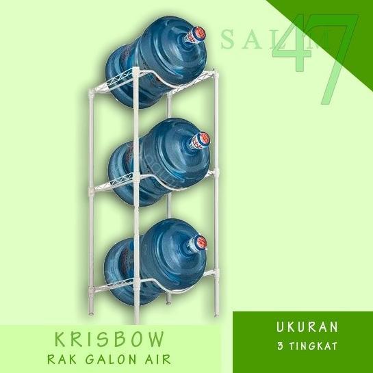 Jual RAK GALON KRISBOW RAK GALON 3 TINGKAT / TEMPAT GALON AIR DUDUKAN ...