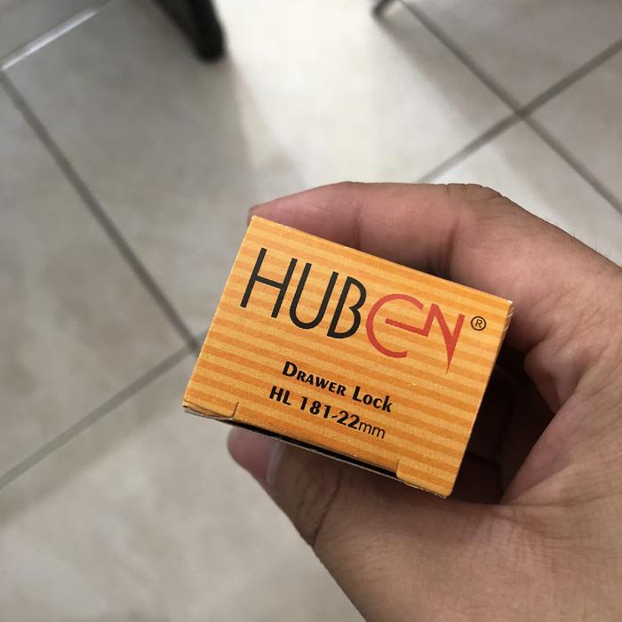 Jual HUBEN Drawer Lock Kunci Kerangka Kosong 22mm HL 181 22mm - Kab ...