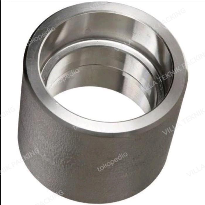 Jual Socket Besi Class 3000 Sock Weld 3/8" inch / Coupling SW # 3000 CS ...