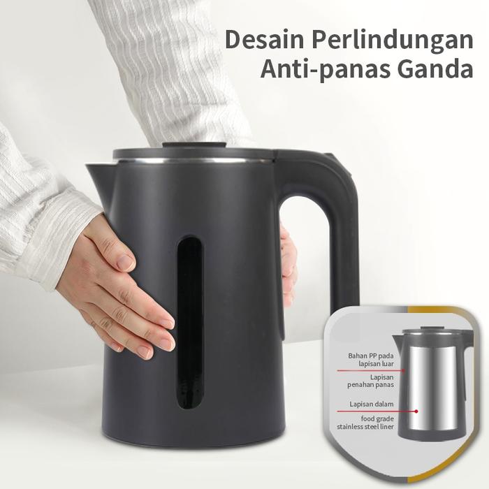 Promo Teko Pemanas Air Elektrik Kettle Boiling Water Elecktric 2.3 ...