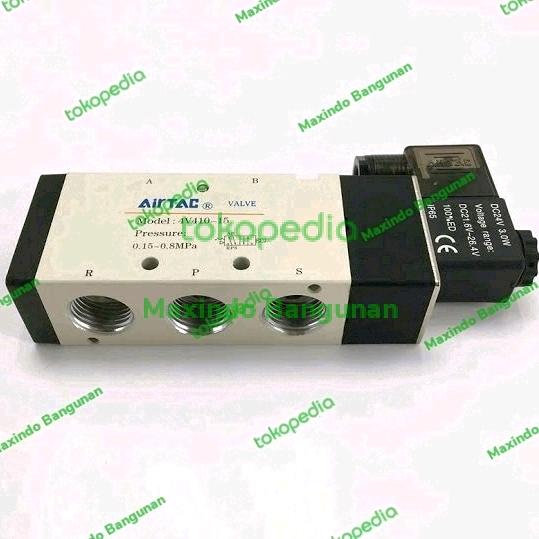 Jual Selenoid Valve 4V410 - 15 DC 24 AIRTAC / Solenoid Valve Airtac ...