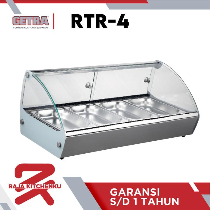 Jual getra food warmer RTR4 display penghangat roti,donat dan kue ...