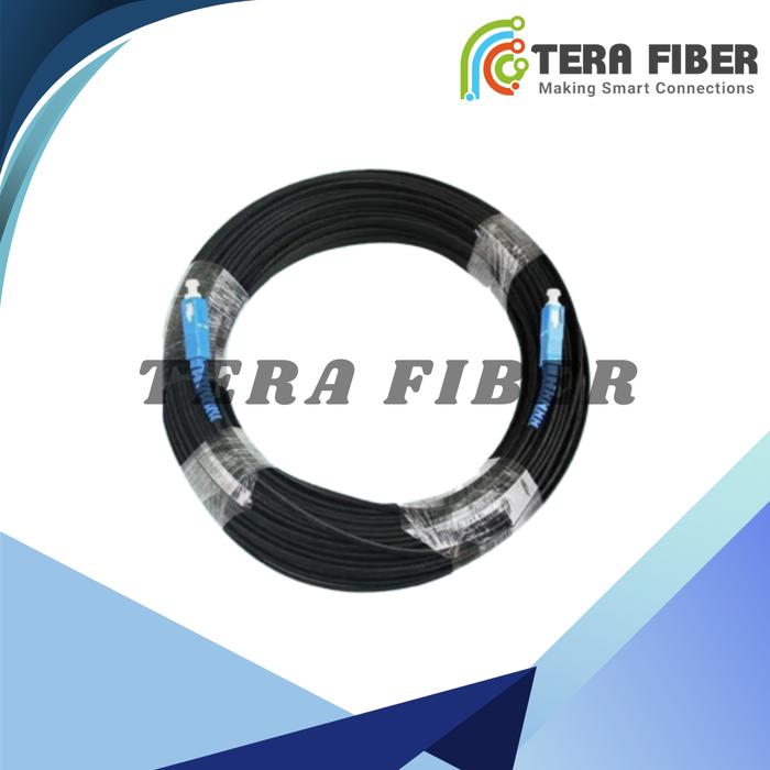 Jual Kabel ftth dropcore 1 core precon 1 core 100m lengkap konektor ...