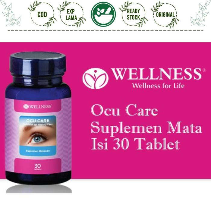 Jual WELLNESS OCU CARE 30 TABLET VITAMIN MATA RADANG MATA OCUCARE ...
