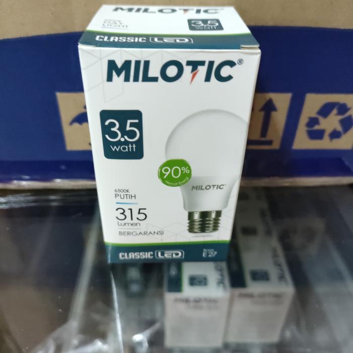 Jual MILOTIC LAMPU LED BLUB 3 6 8 10 12 15 18 WATT GARANSI E27 SNI ...
