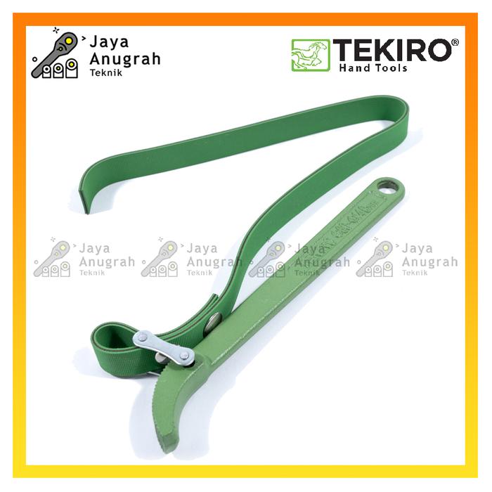 Jual Kunci Oli Filter Sabuk Kulit Tekiro 9" / Oil Filter Wrench Belt ...