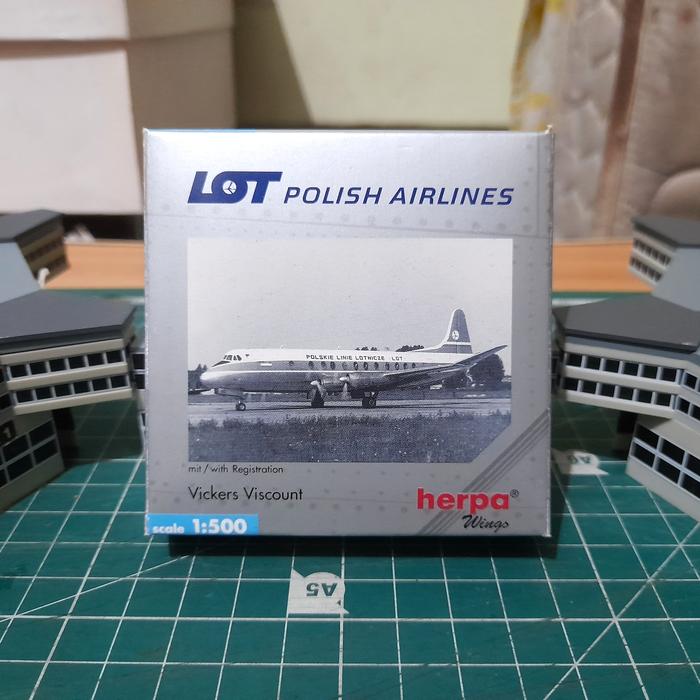 Jual Herpa Wings skala 1:500 - Vickers Viscount Polish Airlines (HWP39 ...