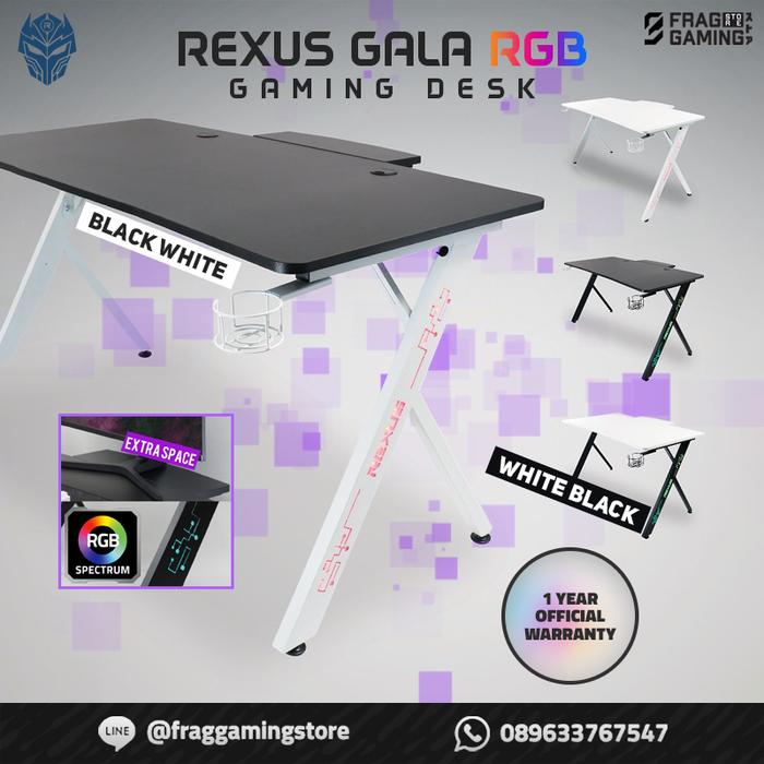 Jual Rexus Gala Rgb Gaming Desk / Meja Gaming Rexusgala - Acc Di Seller ...