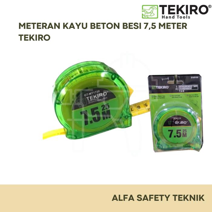 Jual TEKIRO METERAN KAYU BESI BETON 7,5 METER PREMIUM MEASURE TAPE 7.5M ...