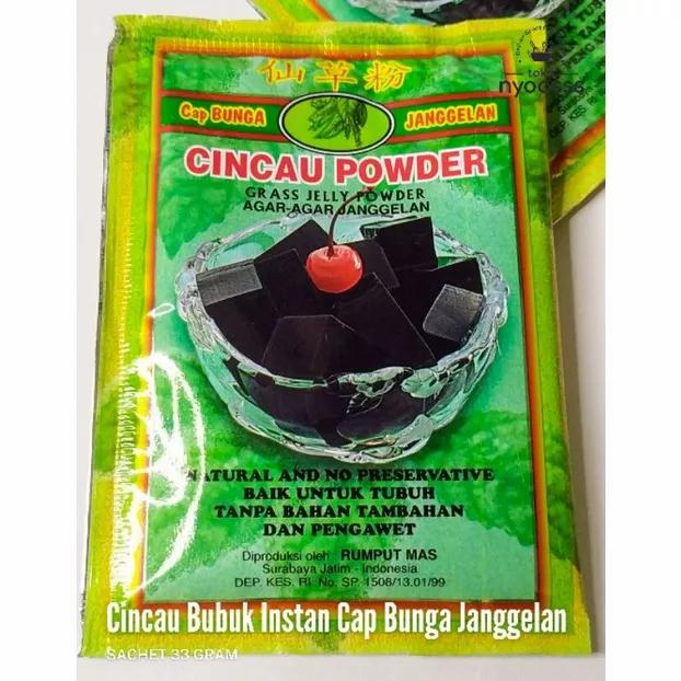 Jual CINCAU powder instant cap bunga janggelan 33 gram - Kota Tangerang ...