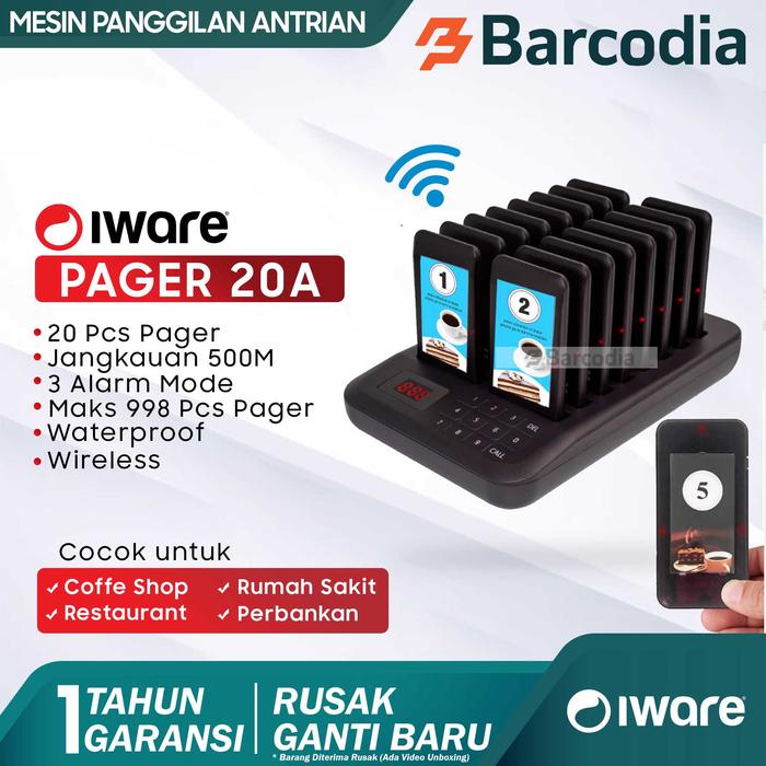 Promo Wireless Calling System Restaurant Pager - Mesin Antrian Alarm ...