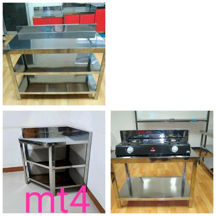 Jual PAKET KITCHEN SET DAPUR (MEJA KERJA + MEJA KOMPOR + MEJA SUDUT ...