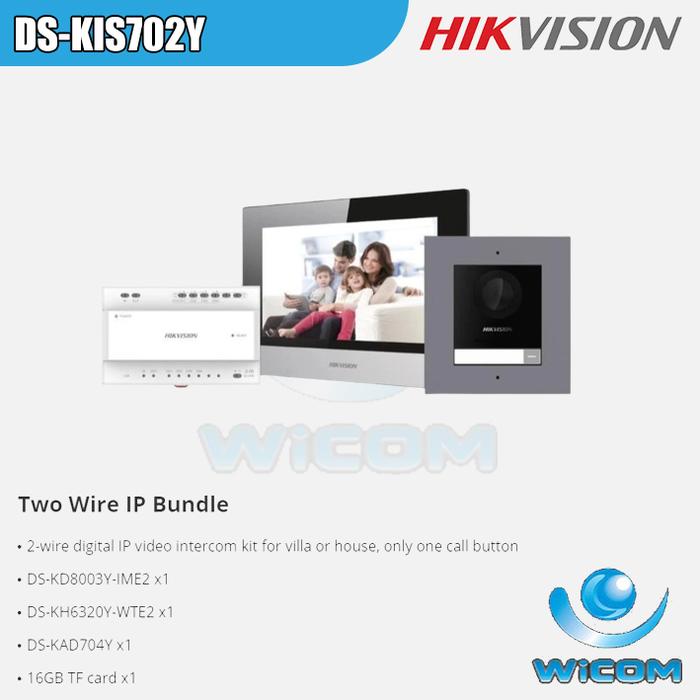 Jual Hikvision IP Video Intercom Kit Two Wire Bundle DS-KIS702Y - Jakarta Utara - Wicom Aditama ...