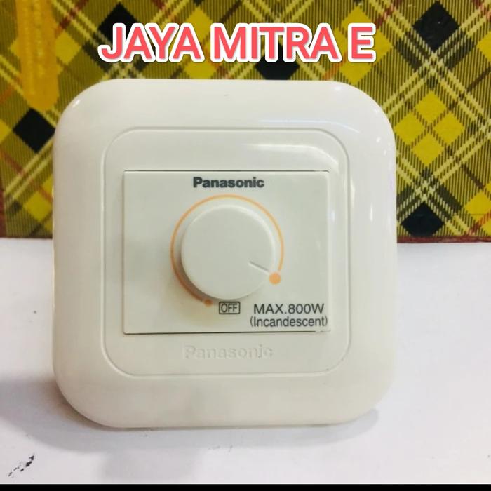 Jual Saklar Dimmer 800 Watt Panasonic Wide Series Putih WEJ 57518 ...