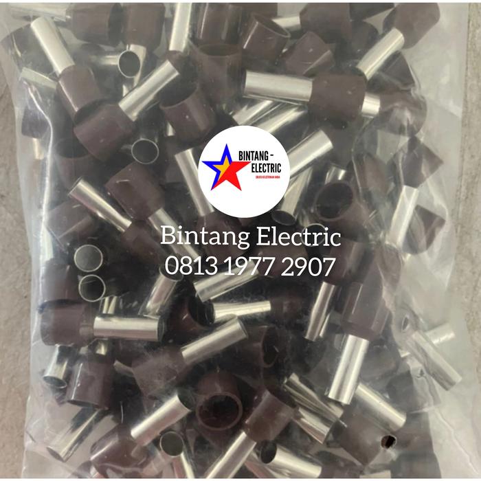 Jual Skun Kabel Ferrules / Scun Botol Ukuran 10 mm Warna Coklat ...