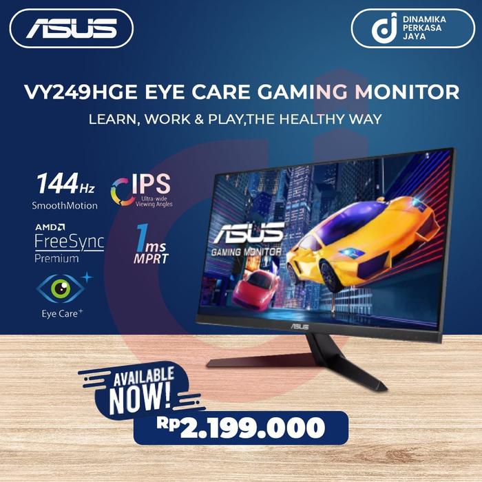 Jual ASUS VY249HGE Eye Care Gaming Monitor 24 inci FHD IPS 144Hz 1ms ...